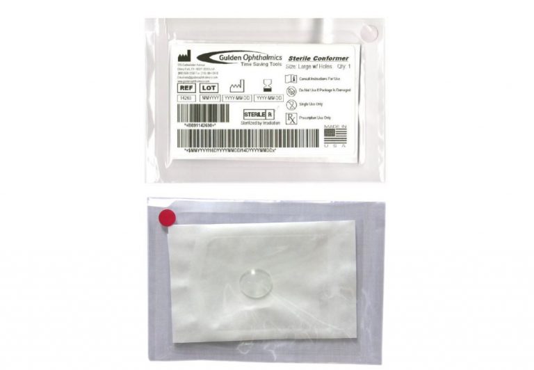 Large Sterile Eye Conformer with Holes (PMMA)