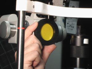 Slit Lamp Yellow Filter